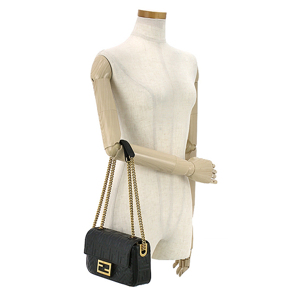 Fendi | Bags | Fendi Shoulder Bag Baguette Chain Midi Slide Chain Zucca ...